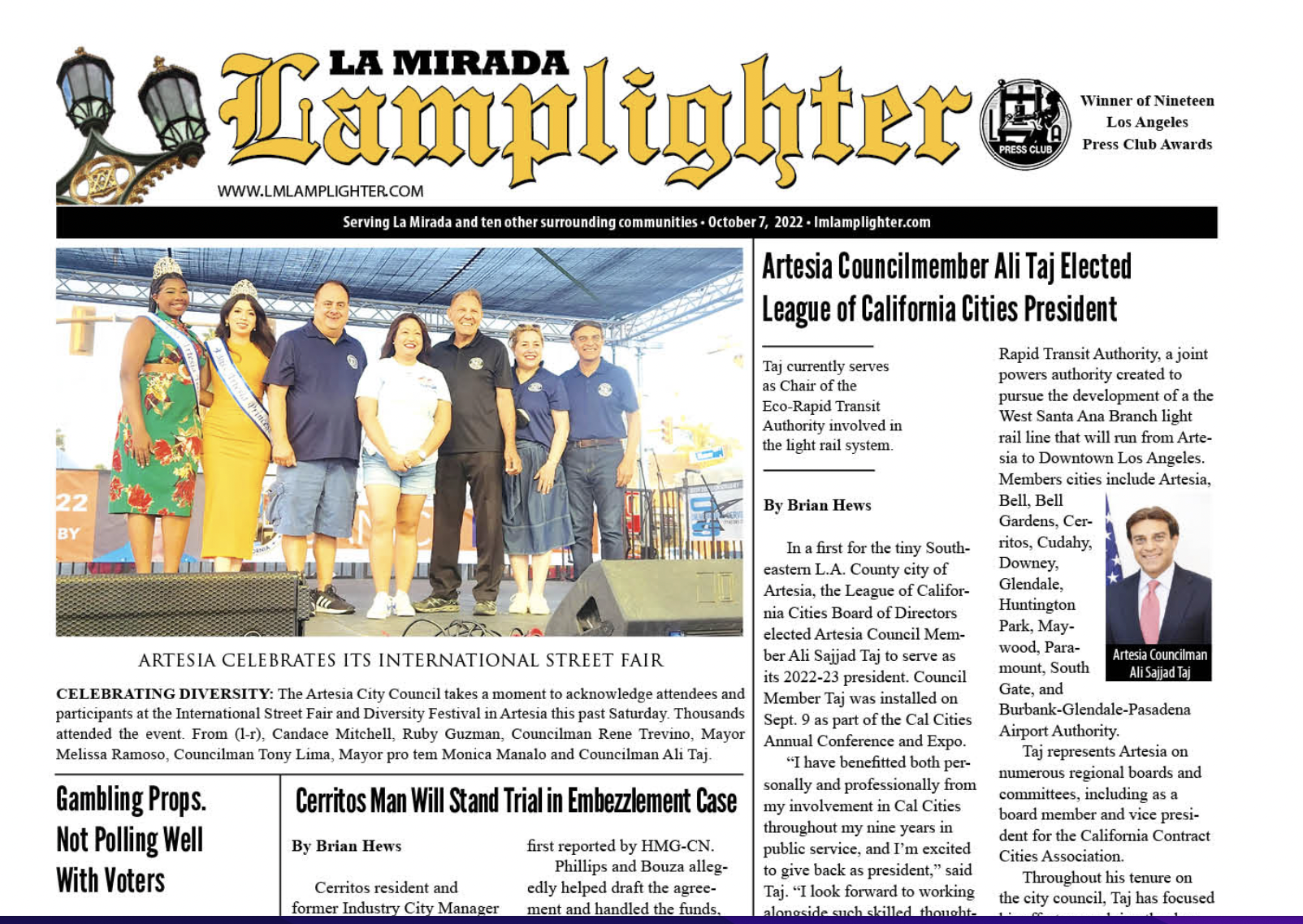 October 7, 2022 La Mirada Lamplighter eNewspaper | La Mirada Lamplighter
