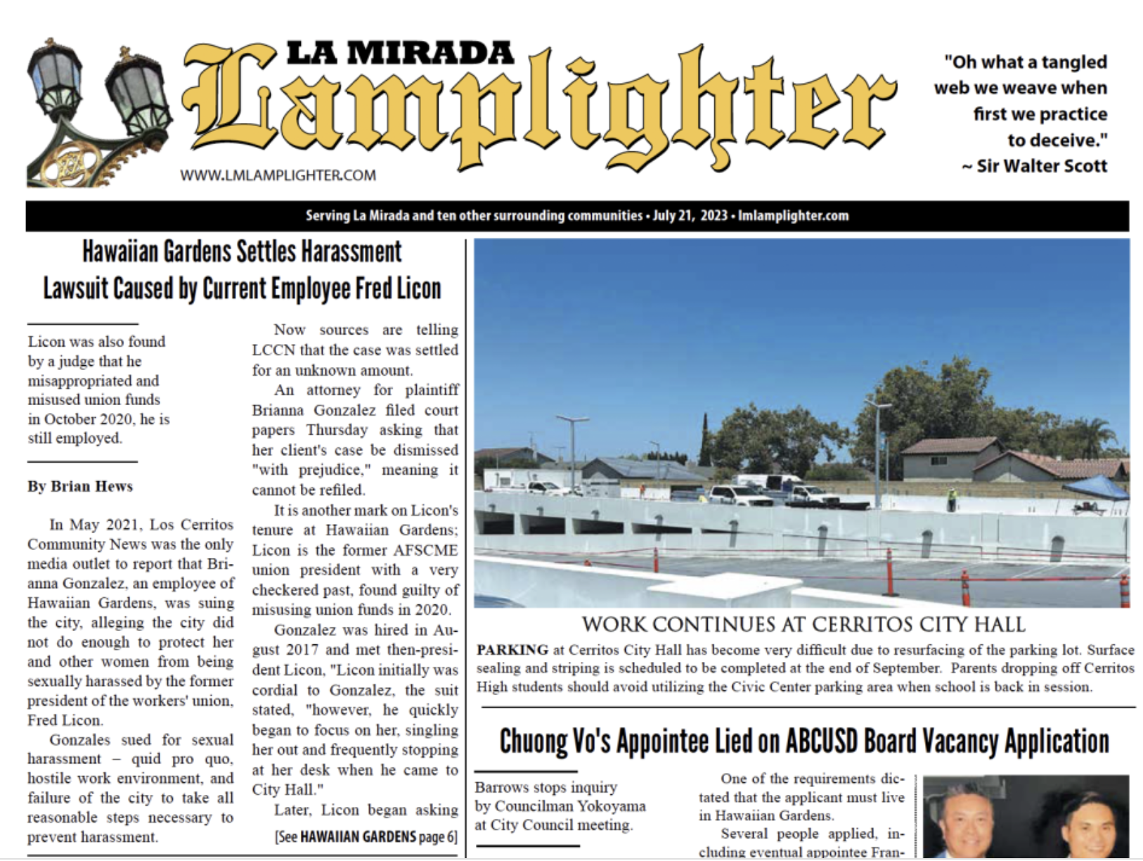 July 21, 2023 La Mirada Lamplighter eNewspaper | La Mirada Lamplighter